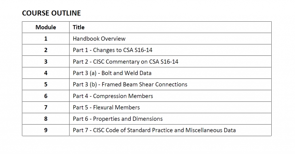 New online course: What’s New – CISC Handbook 11th Edition & CSA S16-14 – CISC-ICCA