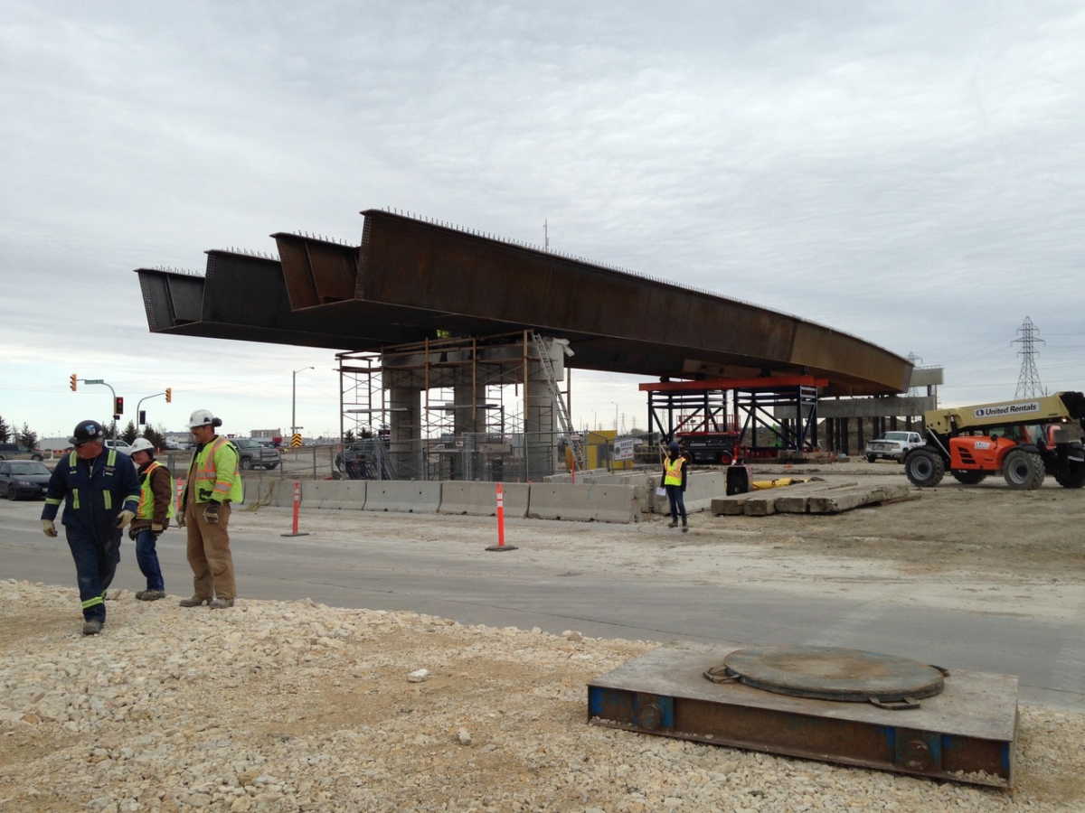 Unique Girders Essential to Winnipeg’s Kenaston Flyover Project – CISC-ICCA