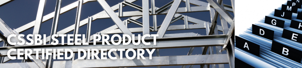CSSBI Steel Product Certified Directory – CISC-ICCA