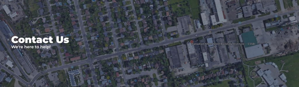 Steel Roofing Canada - Contact Us Page – CISC-ICCA